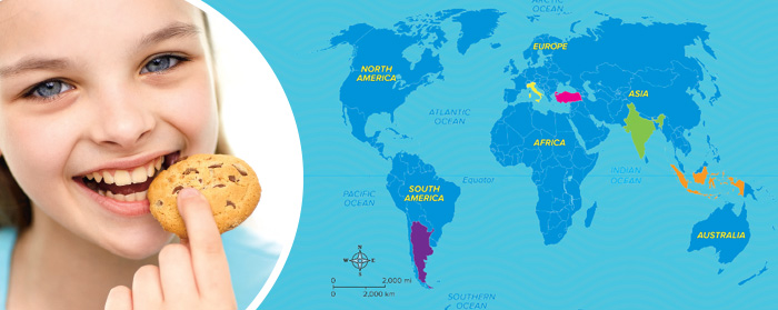 Around the World in 5 Cookies | Earth and Space Science Article for ...